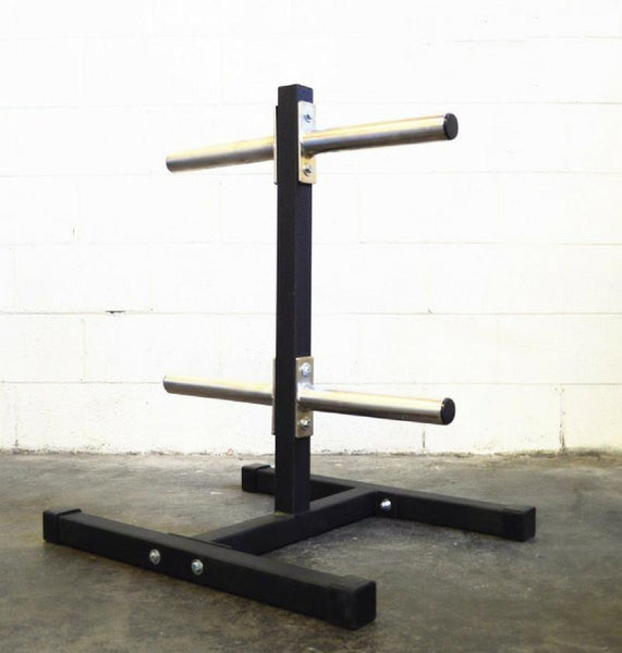 Short Vertical Bumper Plate Tree with 2 Bar Holders – Extreme Training ...